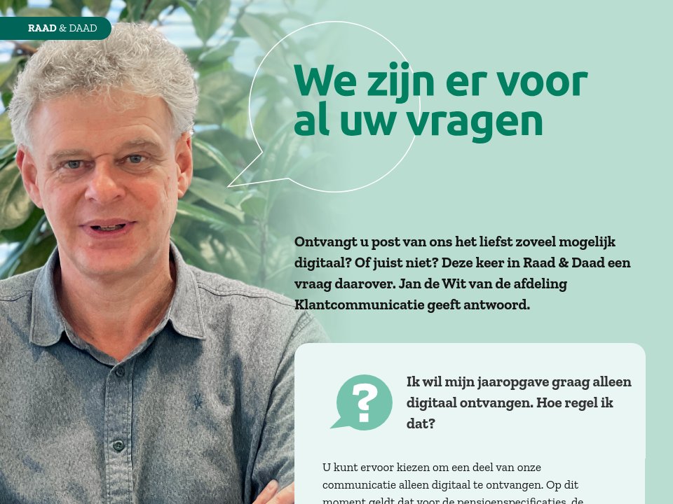 U gaat bijna met pensioen - Mijn Pensioen december 2024