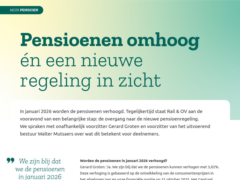 Mijn Leven - Mijn Pensioen december 2025